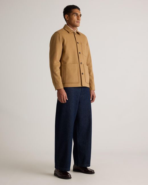 Quince Italian Wool Chore Jacket, Wool/Nylon in Blue for Men | Lyst