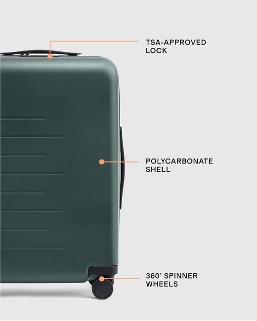 Quince Carry-On Hard Shell Suitcase 21", Polycarbonte in Green | Lyst