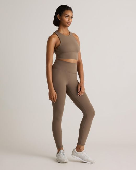 Quince Ultra-Form High-Rise Legging, Nylon/Spandex in Natural | Lyst