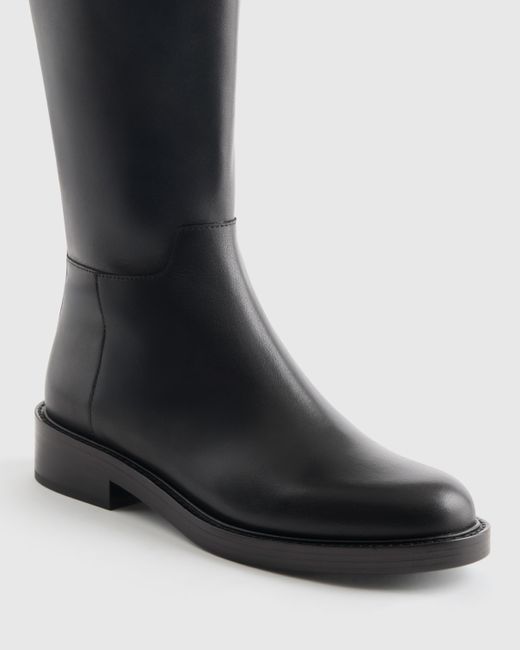 Quince Italian Leather Riding Boots in Black | Lyst