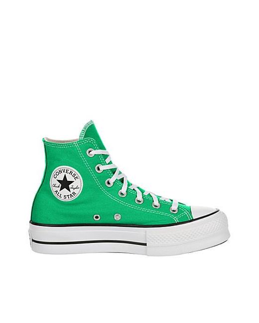 Converse Chuck Taylor All Star High Top Platform Sneaker in Green | Lyst