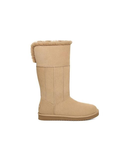 UGG Sharlin Tall Fur Boot in Black | Lyst