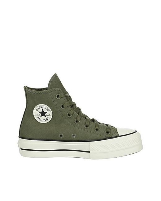 Converse Chuck Taylor All Star High Top Platform Sneaker in Green | Lyst