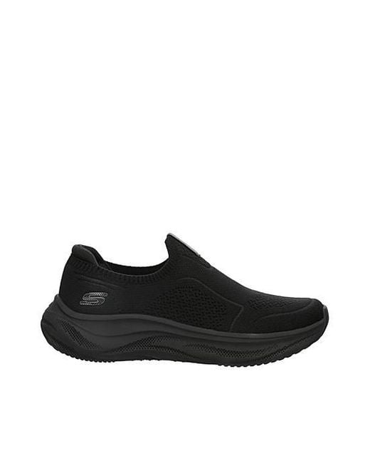 Skechers Skech Cloud Slip On Running Shoe in Black | Lyst