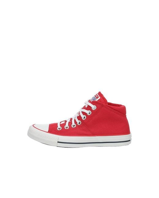 Converse Chuck Taylor All Star Madison Mid Top Sneaker in Red | Lyst