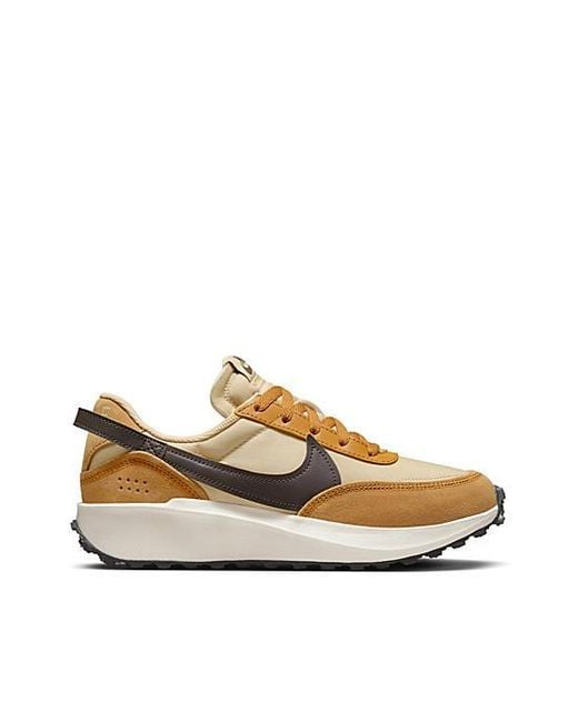 Nike Waffle Debut Sneaker Running Sneakers in Brown | Lyst