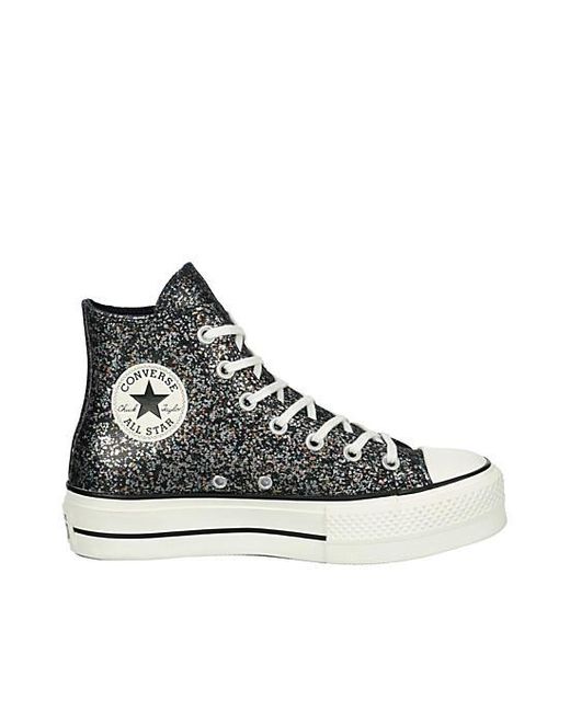Converse Chuck Taylor All Star High Top Platform Sneaker in Black | Lyst