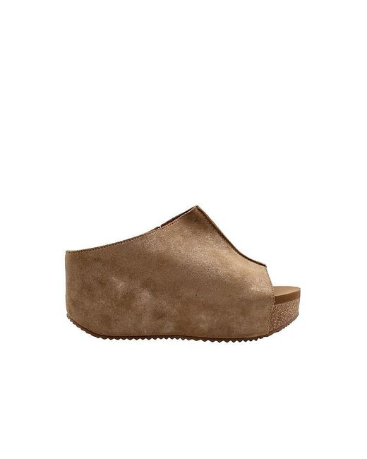 Volatile Carrier Wedge Sandal in Brown | Lyst