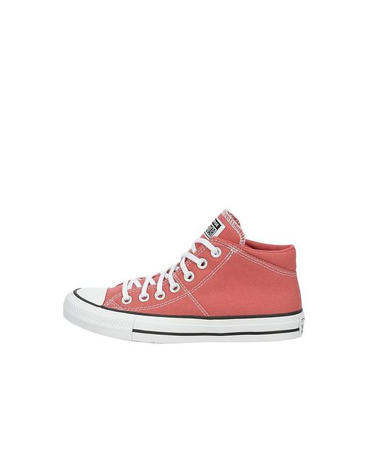 Converse Chuck Taylor All Star Madison Mid Top Sneaker in Red | Lyst