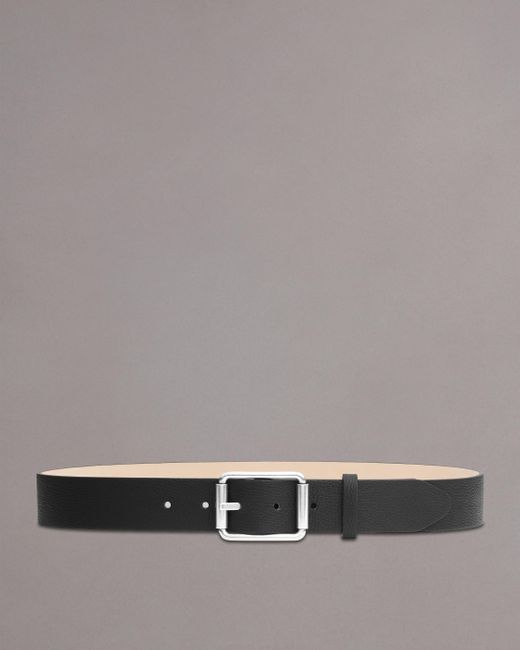 Rag & Bone Evan Leather Belt in Gray for Men | Lyst