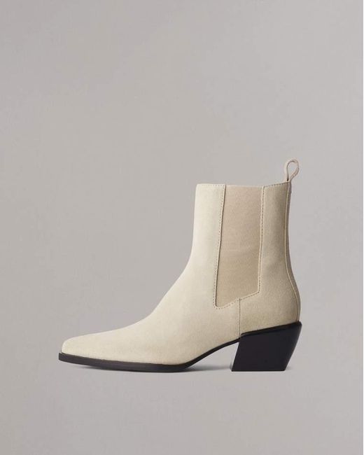 Rag & Bone Footwear > Boots Joni Suede Chelsea Boot Boots in Natural | Lyst