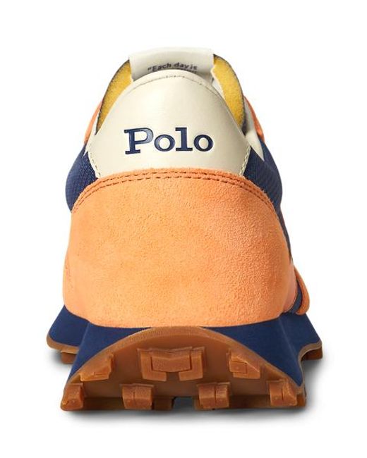 Polo Ralph Lauren Prl Trail 125 Suede-Mesh Trainer in Blue | Lyst UK