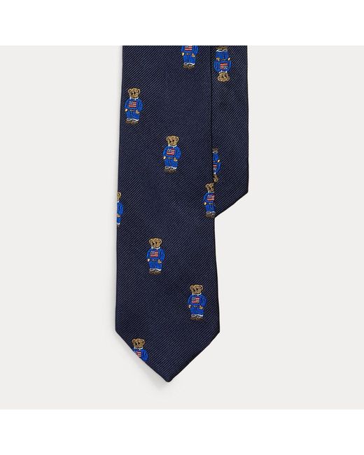 Polo Ralph Lauren Ralph Lauren Boy's Polo Bear Silk Twill Tie in Blue for Men | Lyst