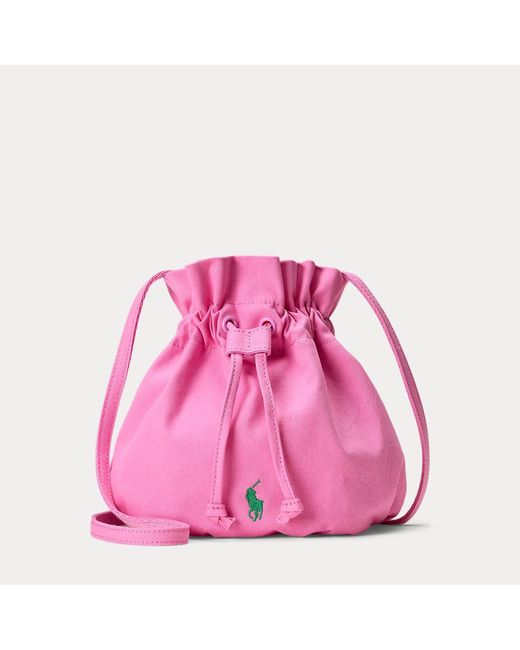 Polo Ralph Lauren Ralph Lauren Girl's Big Pony Canvas Drawstring Bucket ...