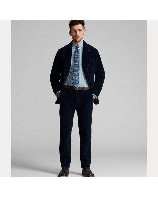 Ralph Lauren Ralph Lauren Unconstructed Indigo Corduroy Sport Coat in Blue for Men | Lyst