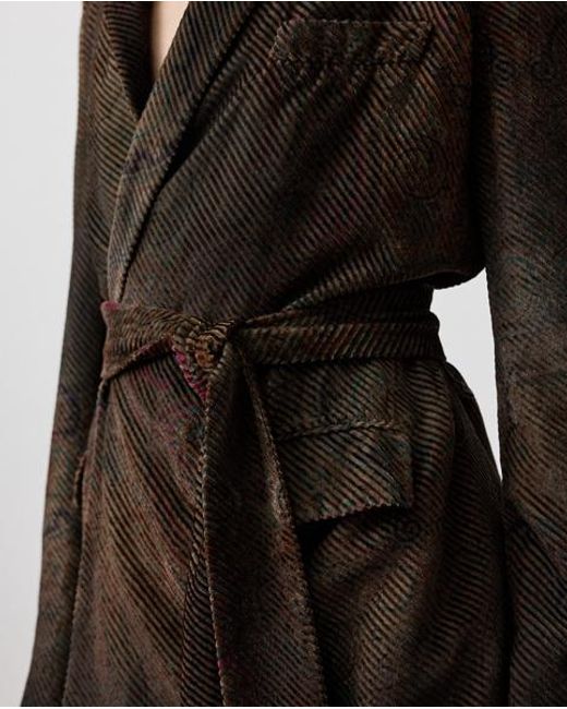 Ralph Lauren Lilianna Paisley Velvet Devoré Jacket in Black | Lyst UK