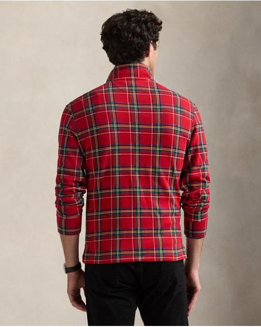 Polo Ralph Lauren Plaid Double-Knit Pullover in Red for Men | Lyst UK