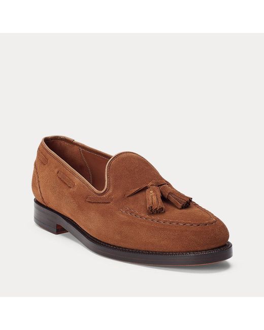 Ralph Lauren Booth Suede Loafer in Brown for Men | Lyst