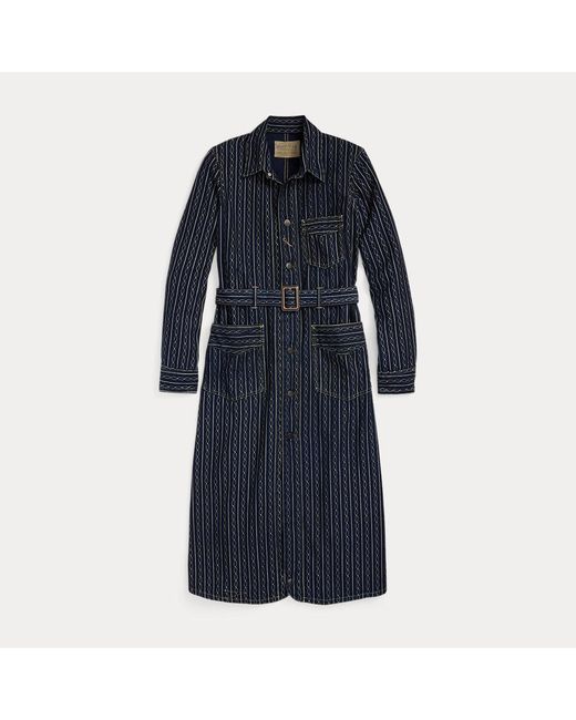 Ralph Lauren Ralph Lauren Print Twill Shop Coat in Blue | Lyst
