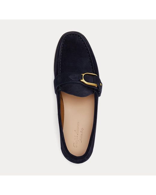 Ralph Lauren Ralph Lauren Welington Perrin Calf-suede Loafer in Blue ...