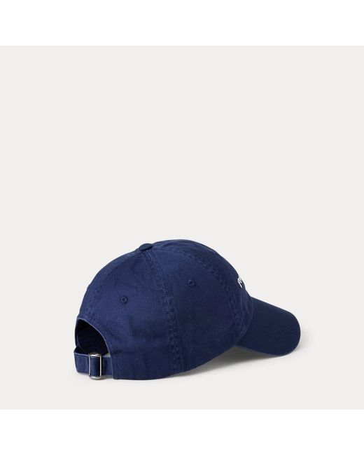 Polo Ralph Lauren Cotton Twill Ball Cap in Blue for Men | Lyst