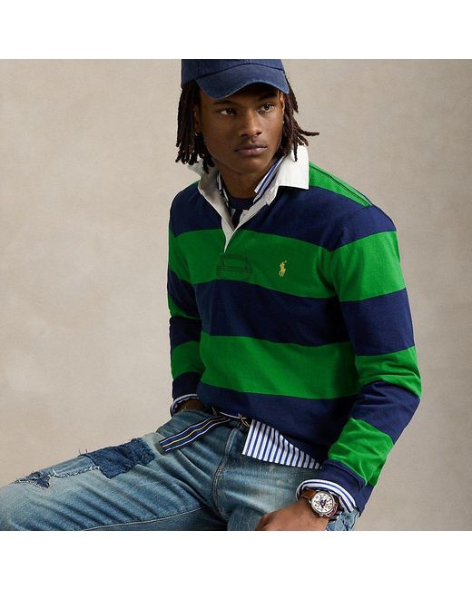 Ralph Lauren The Iconic Rugby Shirt in Green for Men | Lyst