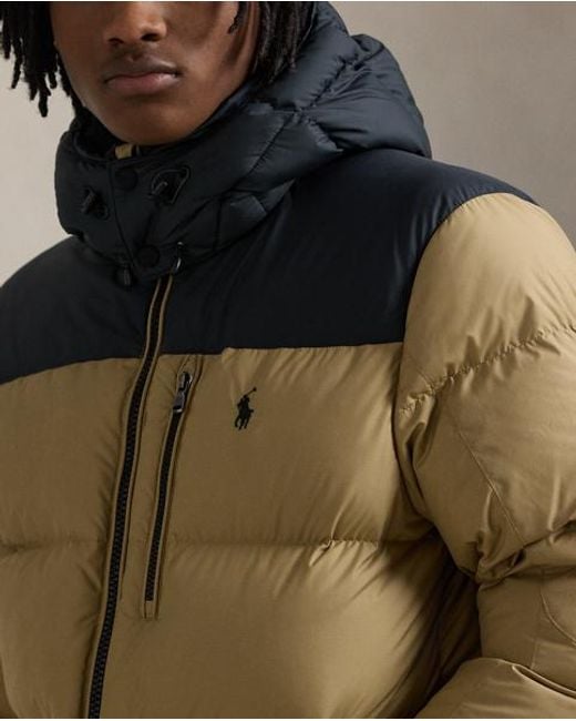 Polo Ralph Lauren The Gorham Colour-Blocked Down Jacket in Green for ...