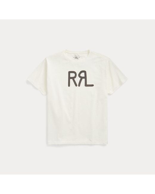 RRL Ranch Logo T-Shirt in White for Men | Lyst