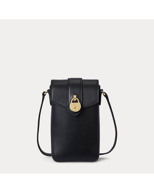 Ralph Lauren Leather Tanner Crossbody Tech Case in Red | Lyst UK