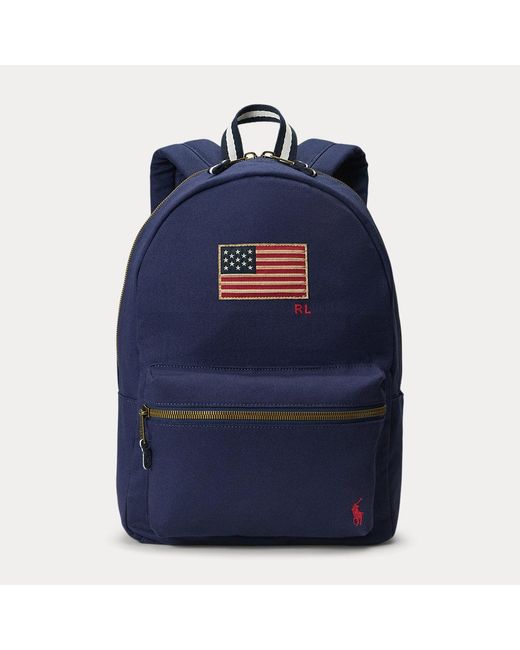 Polo Ralph Lauren Ralph Lauren Boy's Flag Canvas Backpack in Blue for ...