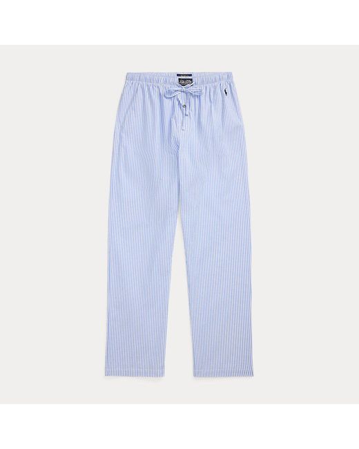 Ralph Lauren Ralph Lauren Striped Cotton Pajama Pant in Blue for Men | Lyst
