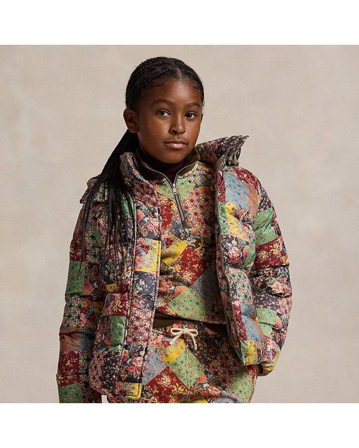 Polo Ralph Lauren Ralph Lauren Girl's Patchwork Down Jacket | Lyst