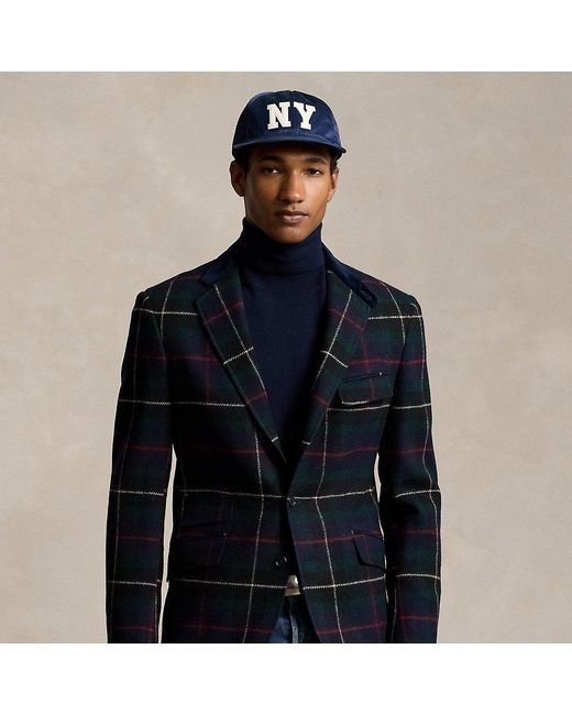 Polo Ralph Lauren Polo Tailored Plaid Wool Suit Jacket in Blue for Men ...