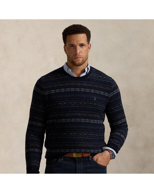 Polo Ralph Lauren Ralph Lauren Fair Isle Wool Sweater in Blue for Men ...