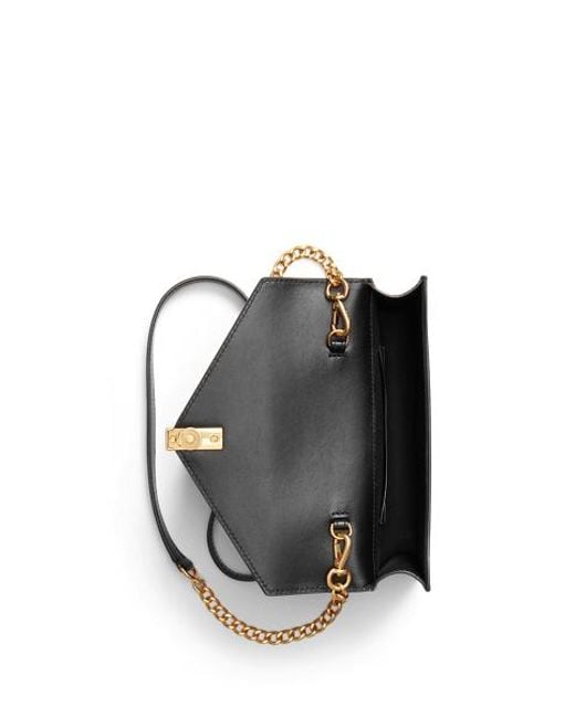 Polo Ralph Lauren Polo Id Leather Chain Wallet & Bag in Black | Lyst UK