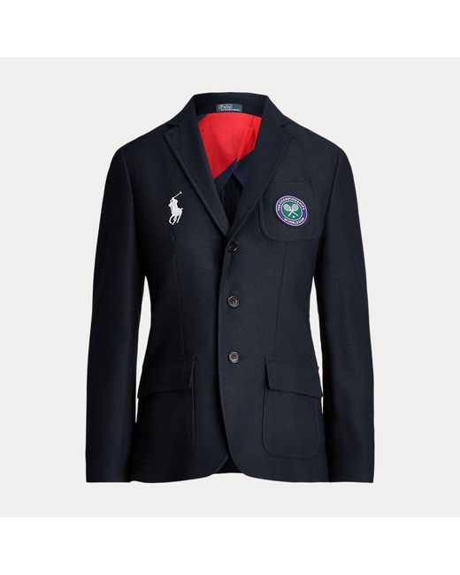 Polo Ralph Lauren Wimbledon Umpire Wool Blazer in Black | Lyst UK