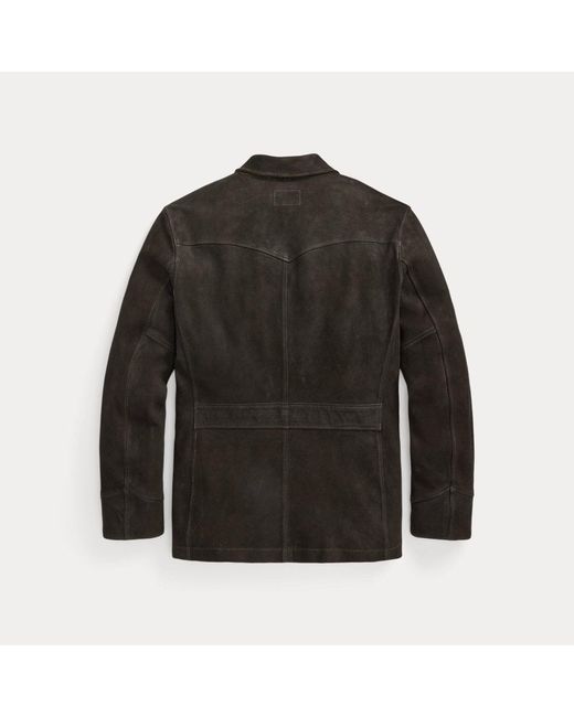 Ralph Lauren Ralph Lauren Unconstructed Suede Sport Coat in Black for ...
