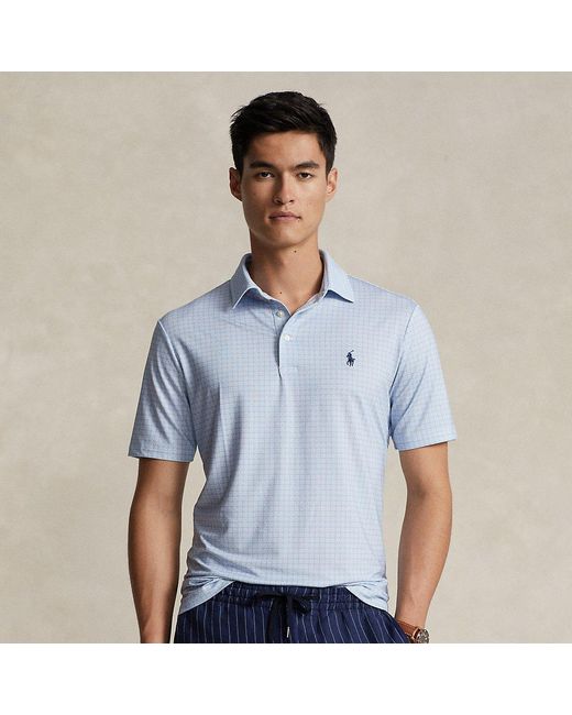 Ralph Lauren Classic Fit Performance Polo Shirt In Blue For Men Lyst