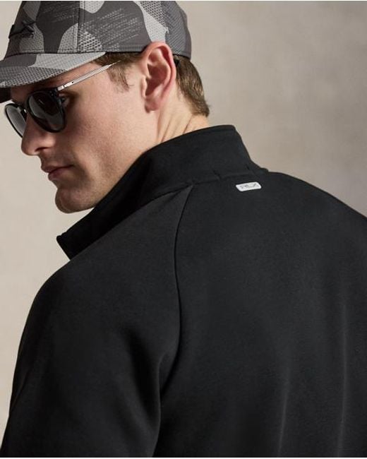 Ralph Lauren Double-Knit Track Jacket in Black for Men | Lyst UK