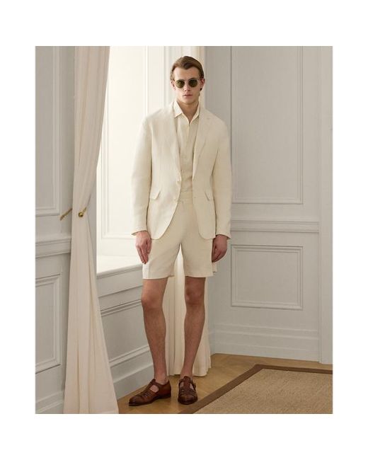 Ralph Lauren Hadley Hand-Tailored Linen Suit Jacket in Natural for Men ...