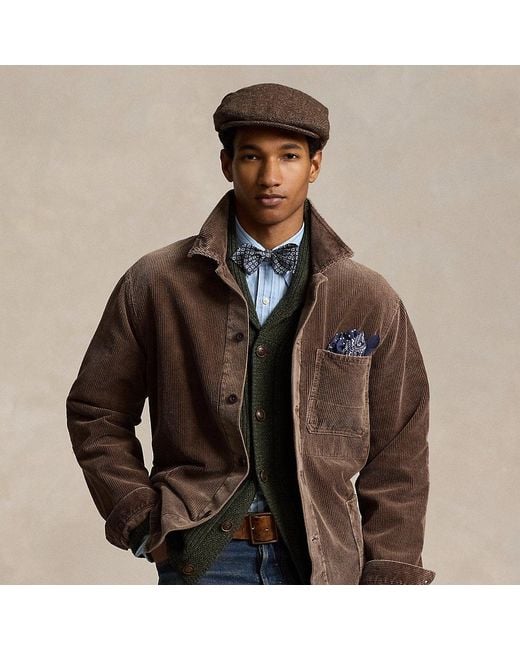 Polo Ralph Lauren Corduroy Utility Jacket in Brown for Men | Lyst UK