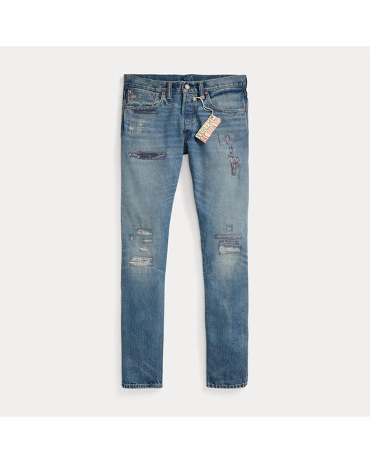 Ralph Lauren Ralph Lauren Slim Fit Claremont Selvedge Jean in Blue for ...