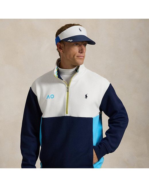 Ralph Lauren Australian Open Half-Zip Sweatshirt in Blue for Men | Lyst