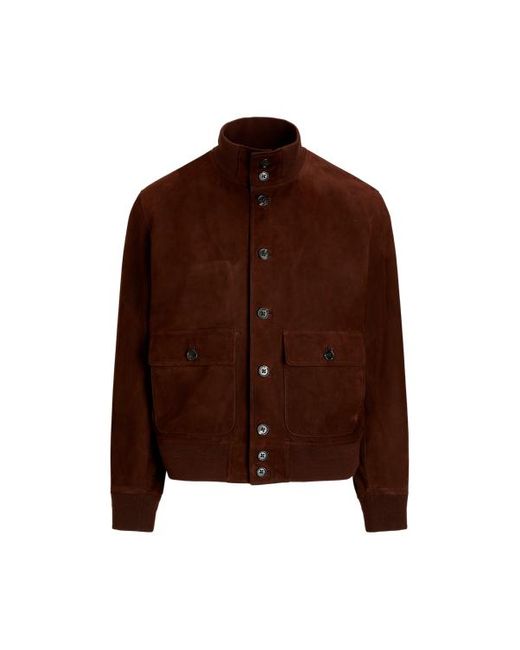 Polo Ralph Lauren Suede Jacket in Brown for Men | Lyst UK