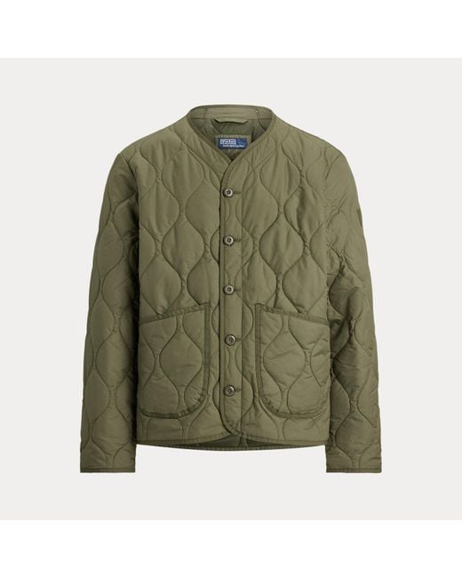 Polo Ralph Lauren Onion-Quilted Jacquard Jacket in Green for Men | Lyst UK