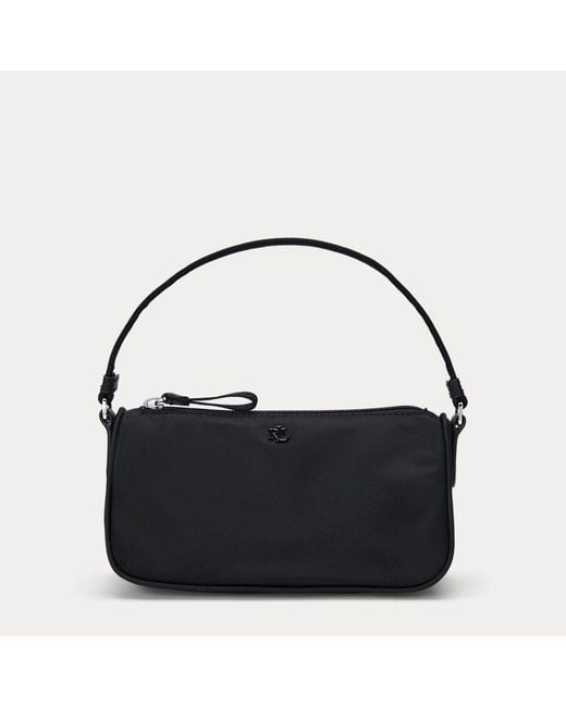 Ralph Lauren Medium Nylon Top-handle Pouch in Black | Lyst UK
