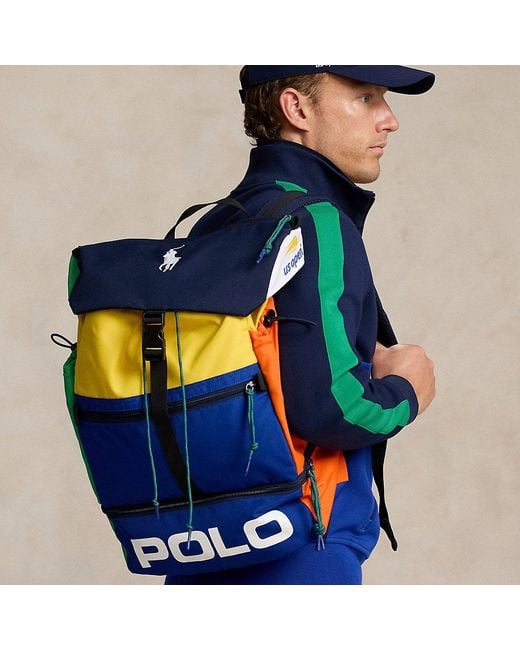 Ralph Lauren Us Open Roll-top Backpack in Blue for Men | Lyst