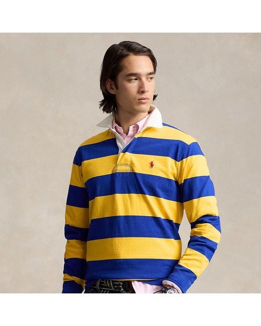 Polo Ralph Lauren The Iconic Rugby Shirt in Yellow for Men | Lyst