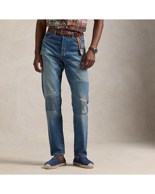 Polo Ralph Lauren Heritage Straight Distressed Jean in Blue for Men | Lyst
