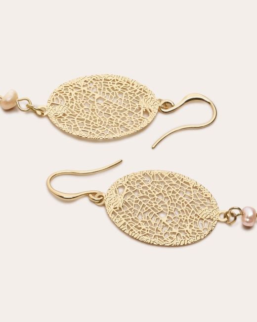 Ramy Brook Rio Leaf Earrings in Natural | Lyst